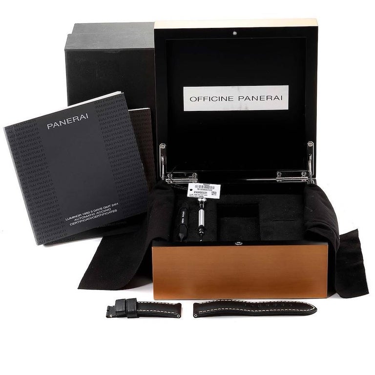Panerai Luminor GMT Steel Men's Watch PAM00531 Box Papers For Sale at ...