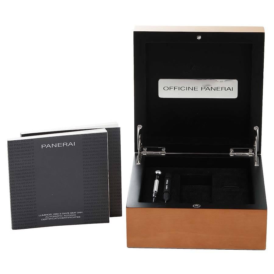 Panerai Luminor GMT Steel Mens Watch PAM00531 Box Papers For Sale at ...