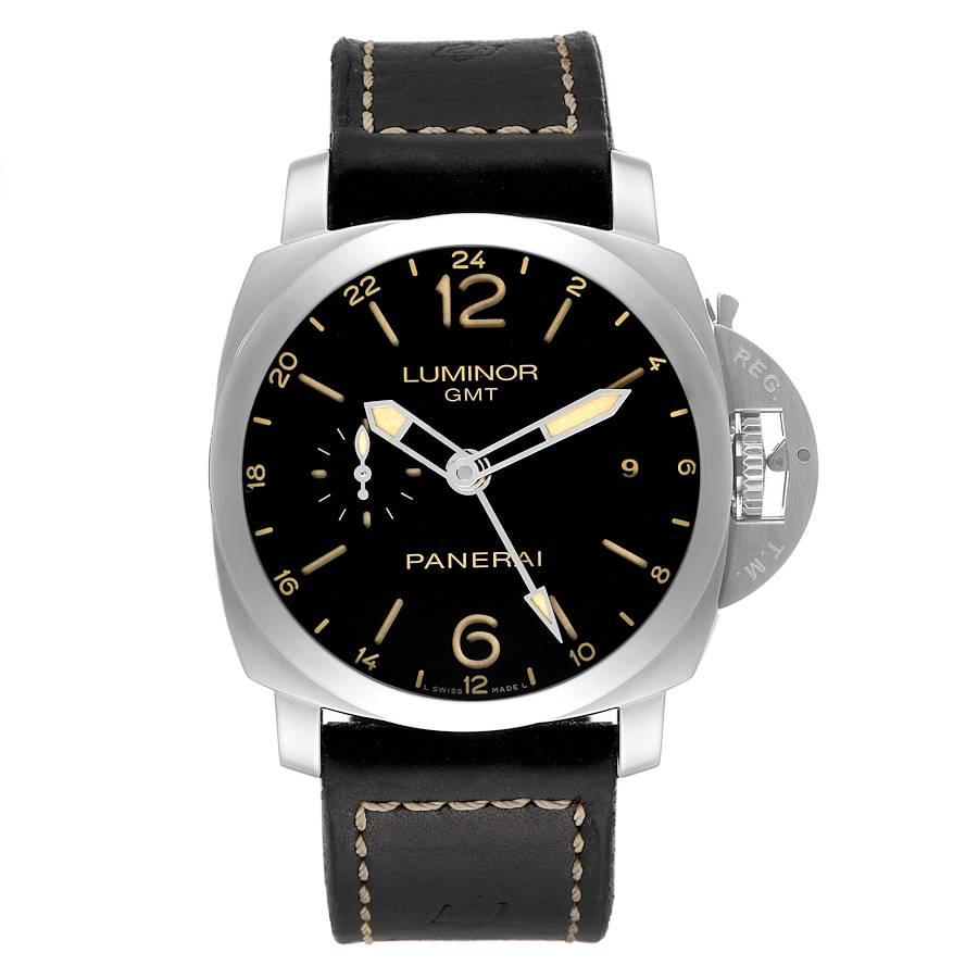 Panerai Luminor GMT Steel Mens Watch PAM00531 Box Papers For Sale at ...