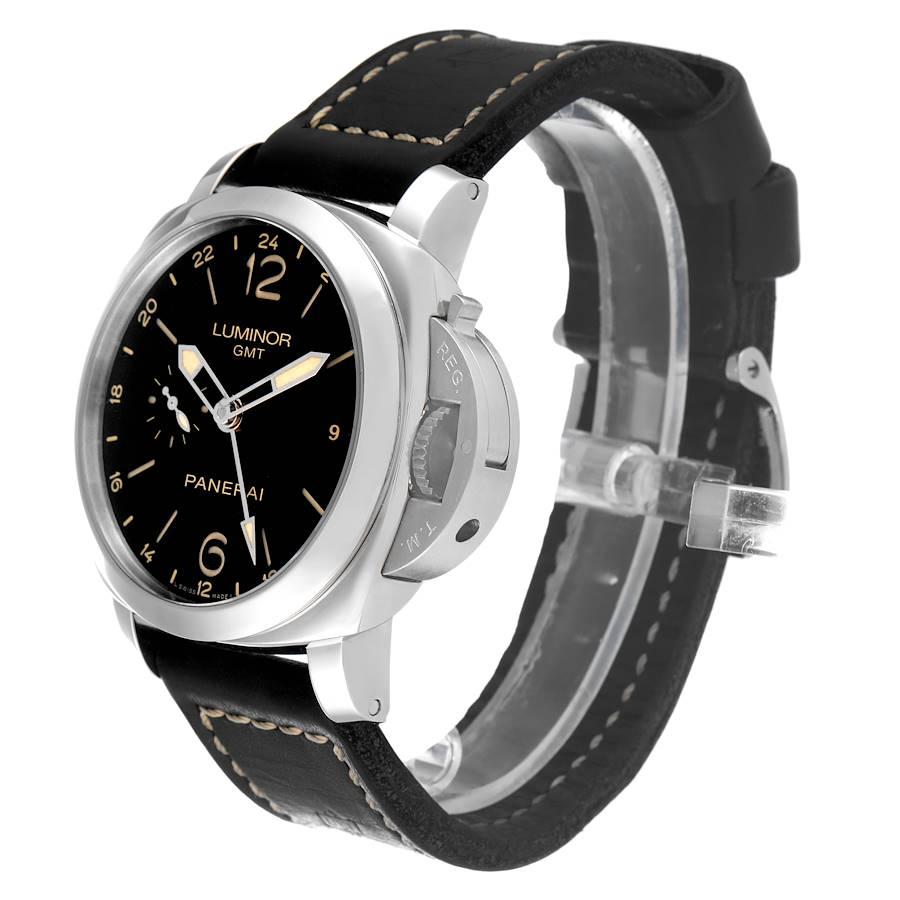 Panerai Luminor GMT Steel Mens Watch PAM00531 Box Papers For Sale at ...