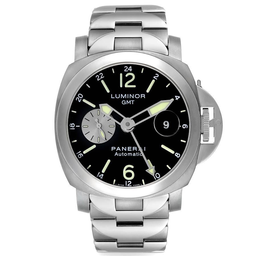 Panerai Luminor GMT Automatic Titanium Steel Mens Watch PAM00161 Box ...