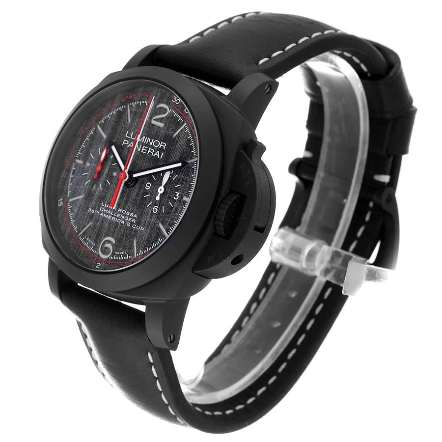 Panerai Luminor Luna Rossa Chrono Flyback Ceramic Mens Watch PAM01037 ...
