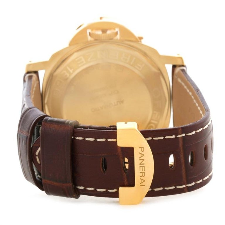 Panerai Luminor Marina 18 Karat Yellow Gold Watch PAM140 PAM00140 For ...