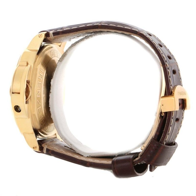 Panerai Luminor Marina 18 Karat Yellow Gold Watch PAM140 PAM00140 For ...