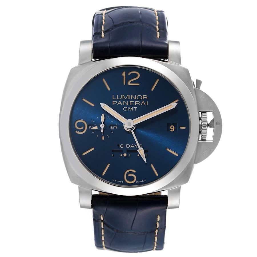 Panerai Luminor Marina 1950 10 Days GMT Watch PAM00986 Box Papers at ...