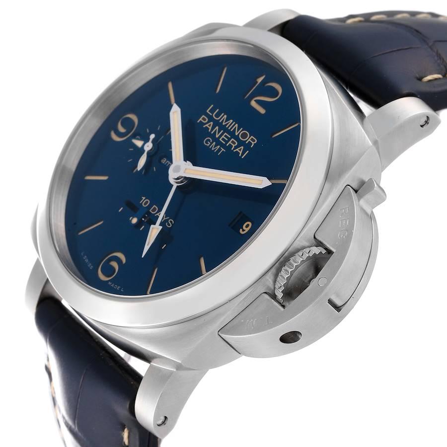 Panerai Luminor Marina 1950 10 Days GMT Watch PAM00986 Box Papers at ...