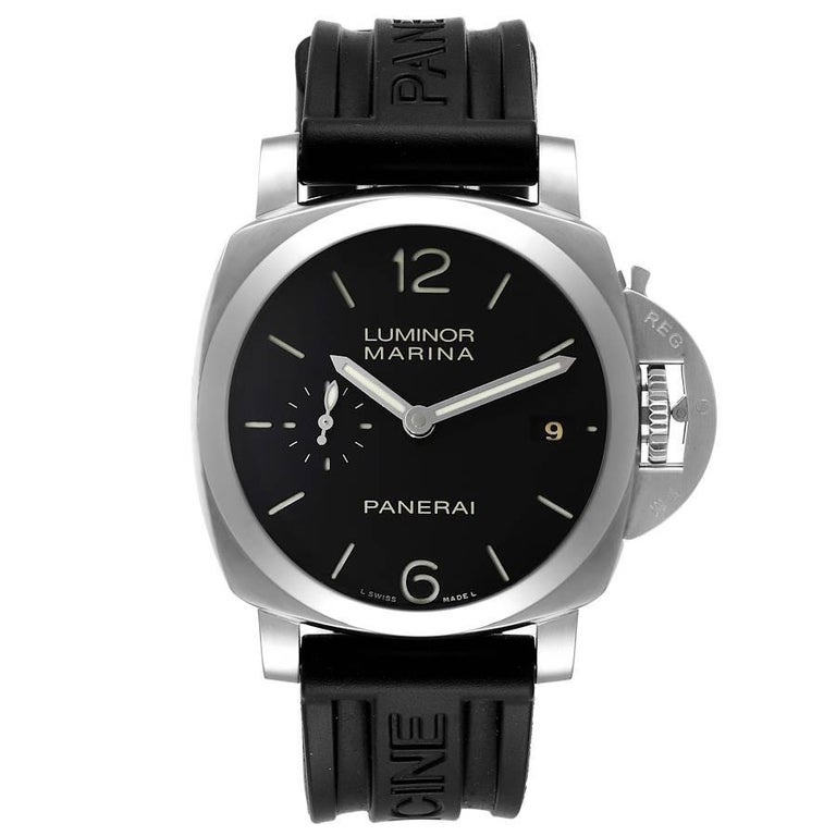 Panerai Luminor Marina 1950 3 Days Steel Mens Watch PAM00392 Box Papers ...