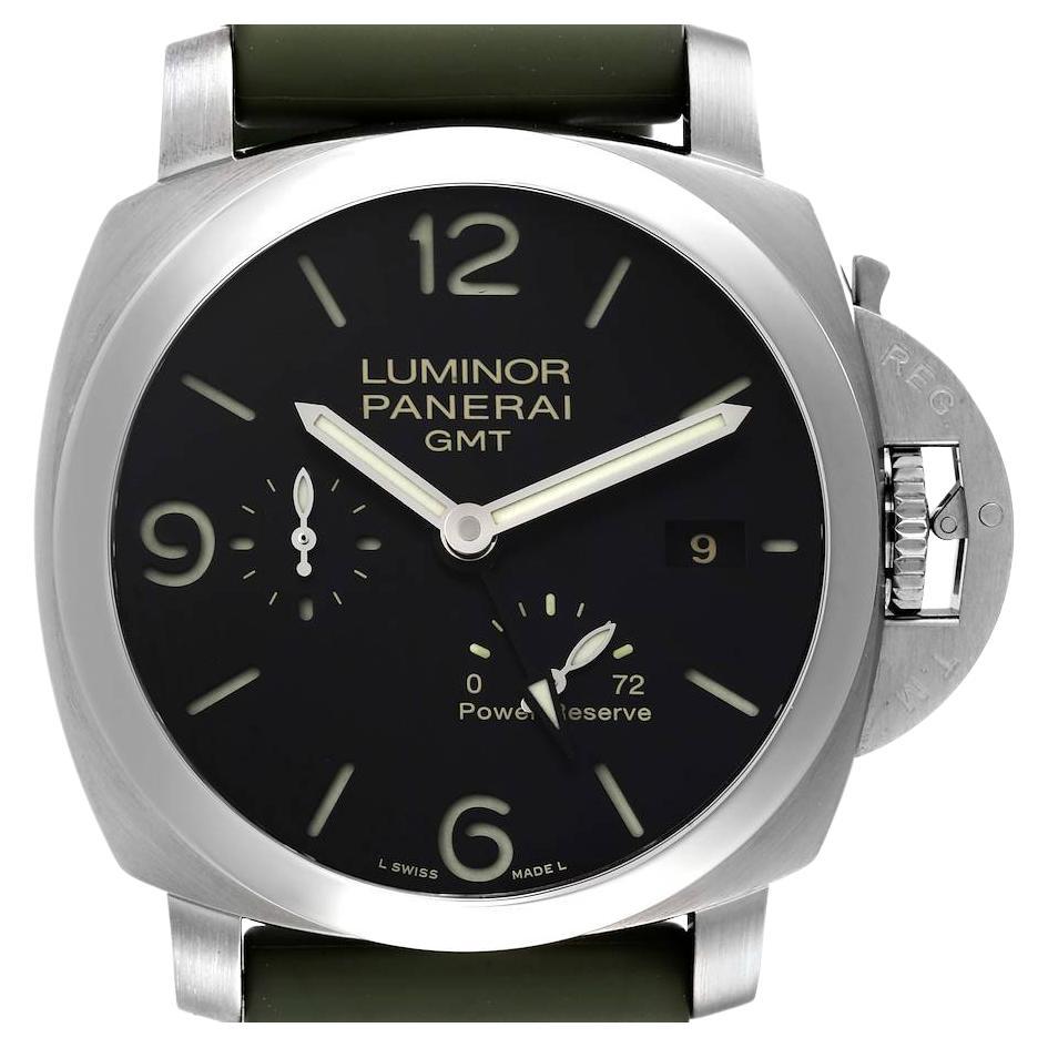 Panerai Luminor Marina 1950 3 Days GMT Mens Watch PAM00321 Box Papers ...