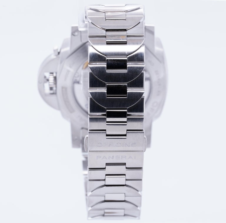 Panerai Luminor Marina 1950 Blue Dial Steel Watch PAM01058 at 1stDibs