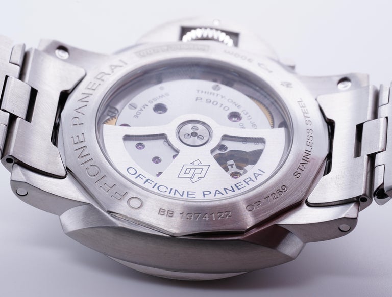 Panerai Luminor Marina 1950 Blue Dial Steel Watch PAM01058 at 1stDibs