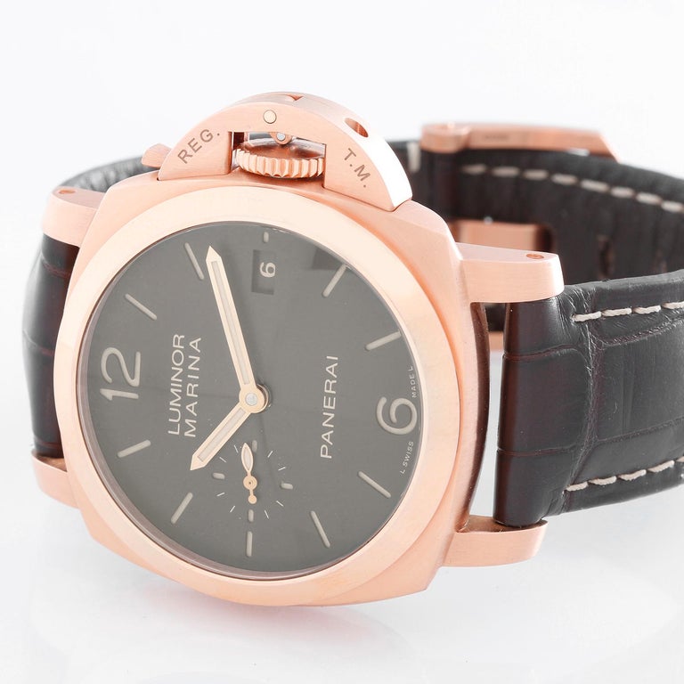 Panerai Luminor Marina 1950 PAM 393 or PAM00393 Rose Gold Watch at ...