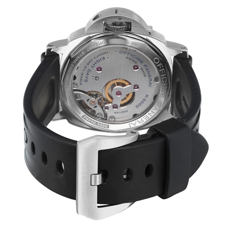 Panerai Luminor Marina 8 Days Steel Black Dial Hand Wind Men Watch ...