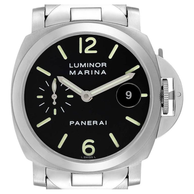 Panerai Luminor Montre Marina automatique en acier pour hommes PAM00050 ...