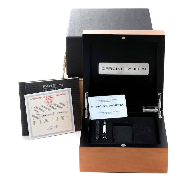 Panerai Luminor Marina Automatic Steel Mens Watch PAM00104 Box Card For ...