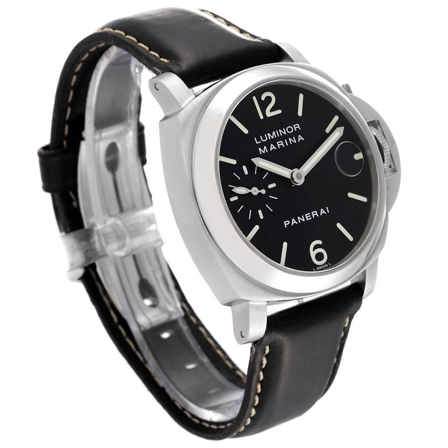 Panerai Luminor Marina Automatic Steel Mens Watch PAM00048 Box Papers ...