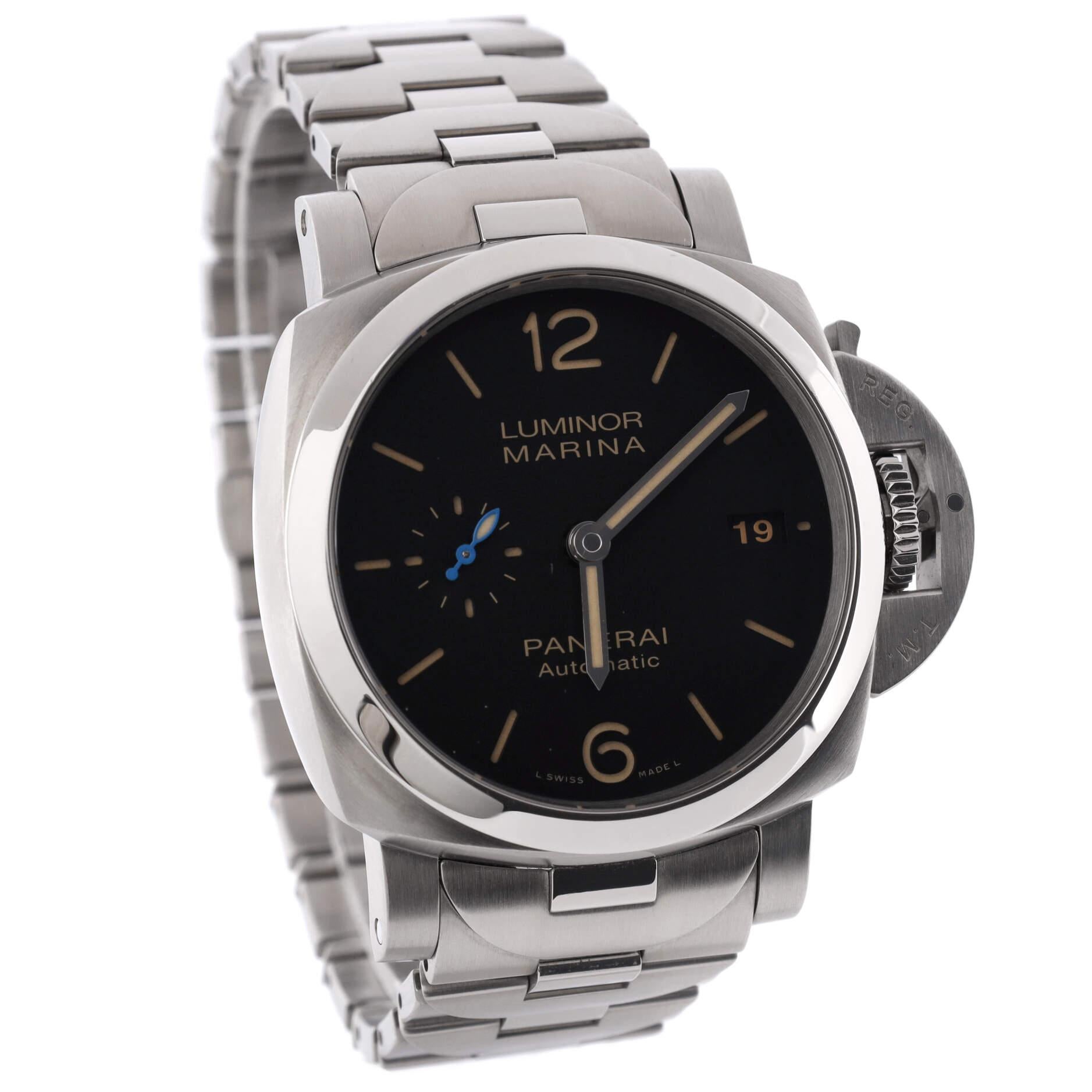 Panerai Luminor Marina Automatic Watch Polished Stainless Steel 42 For ...