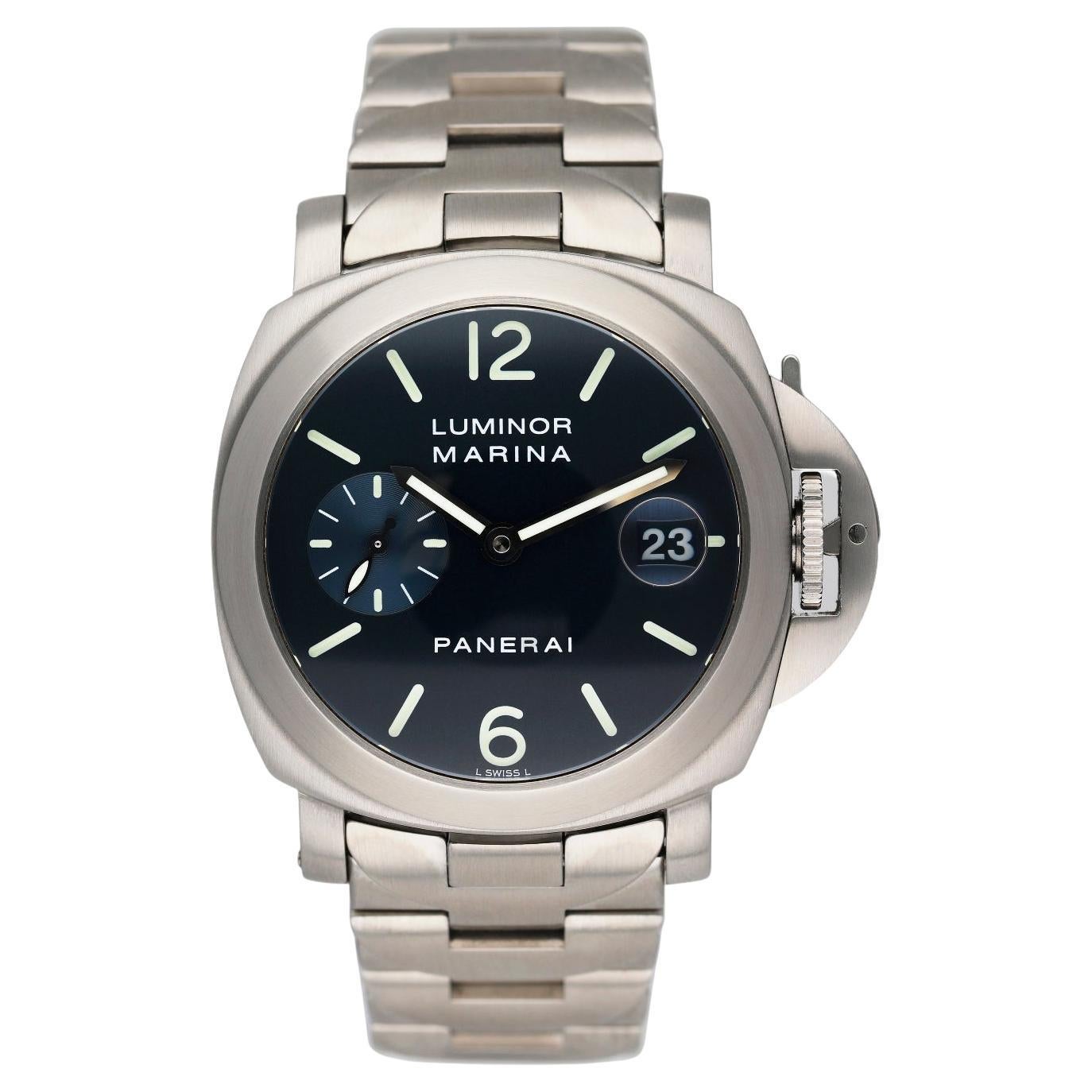 Panerai Luminor GMT Blue Dial Titanium Watch PAM01279 Box Papers For ...