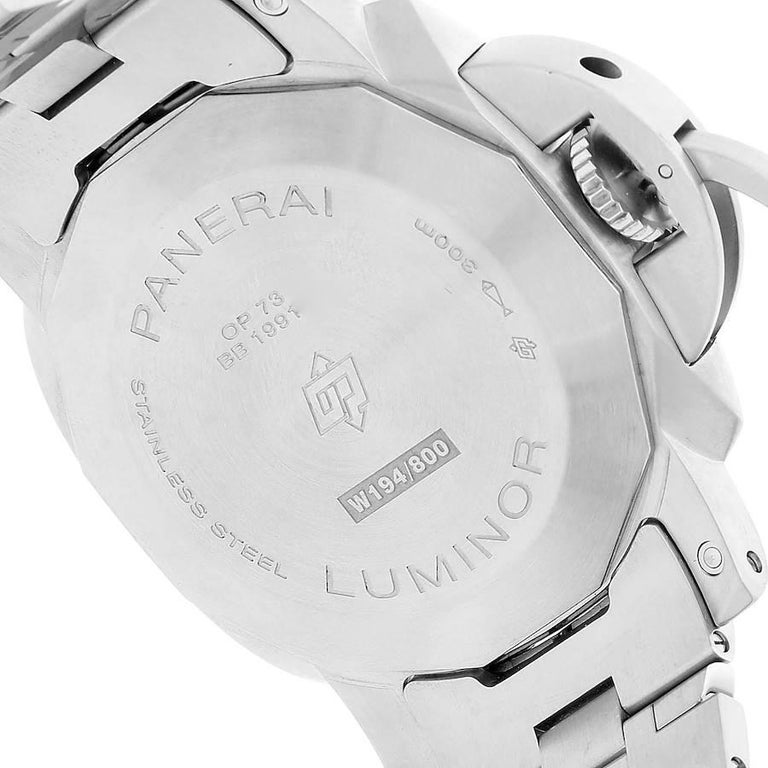 Panerai Luminor Marina Specchio Blu Steel Mens Watch PAM01316 Box ...