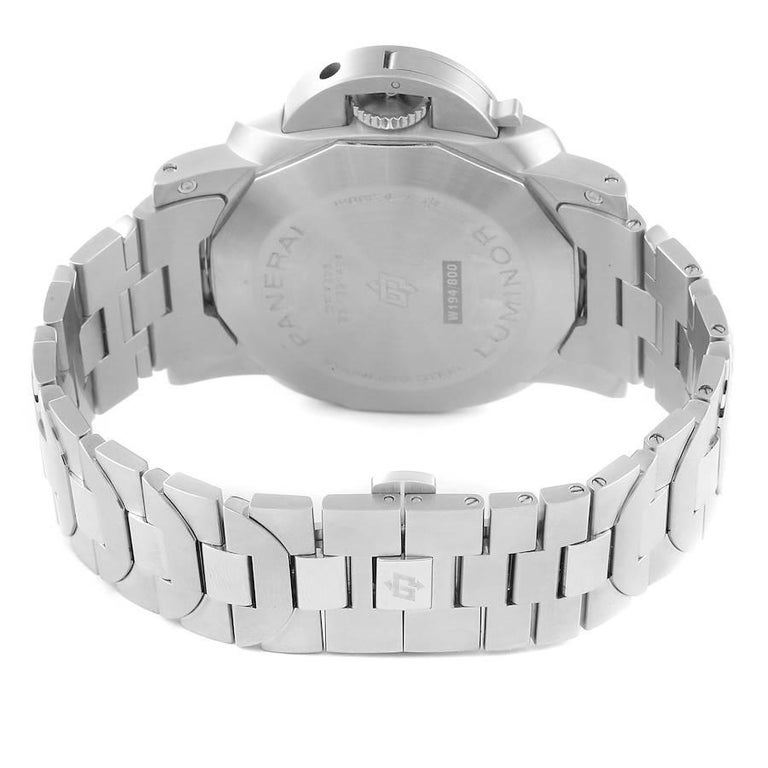 Panerai Luminor Marina Specchio Blu Steel Mens Watch PAM01316 Box ...