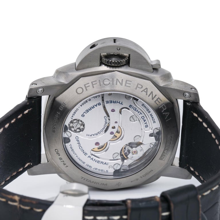 Panerai Luminor PAM00311 8 Days GMT Titanium Automatic Brown Dial Watch ...