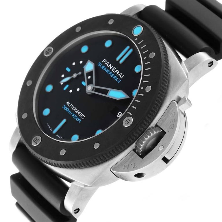 Panerai Luminor Submersible 1860 BMG-Tech Mens Watch PAM00799 Box Card ...