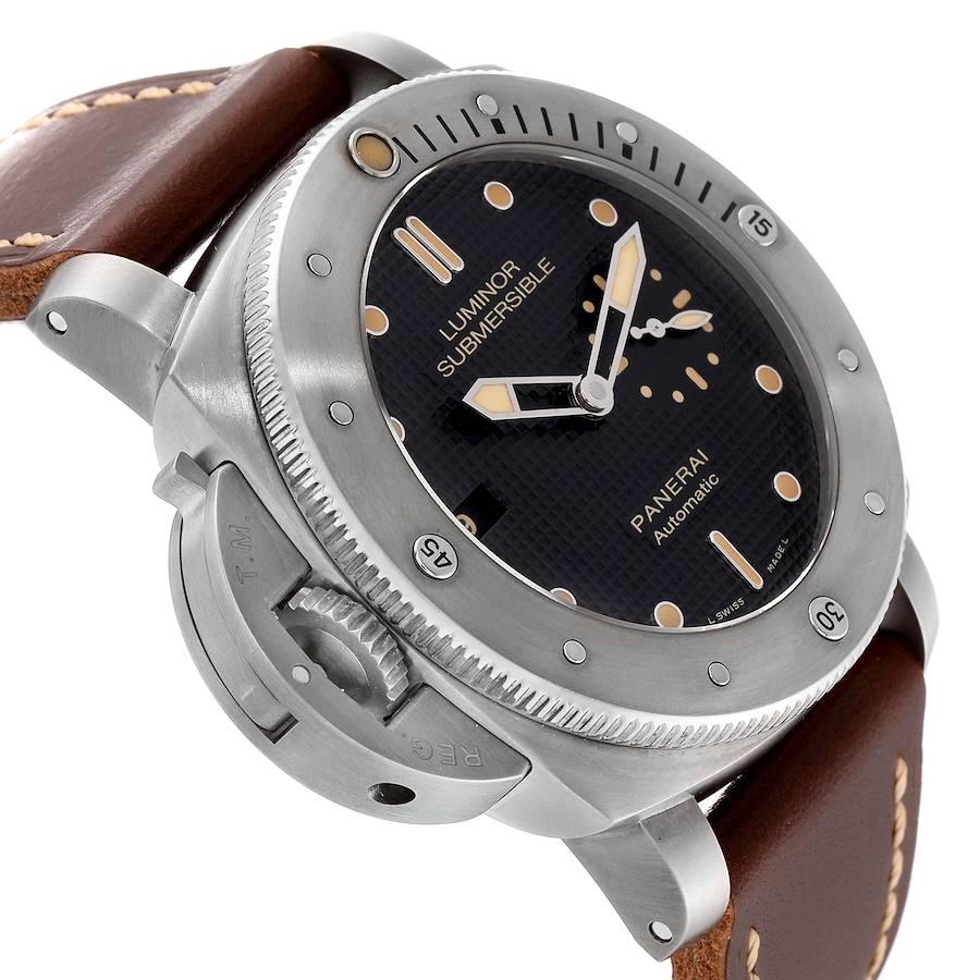 Panerai Luminor Submersible 1950 Left Handed Titanium LE Mens Watch ...