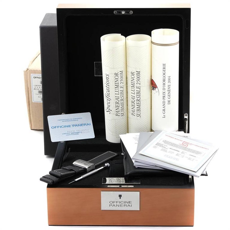 Panerai Luminor Submersible 2500m Men's Watch PAM00194 Box Papers For ...