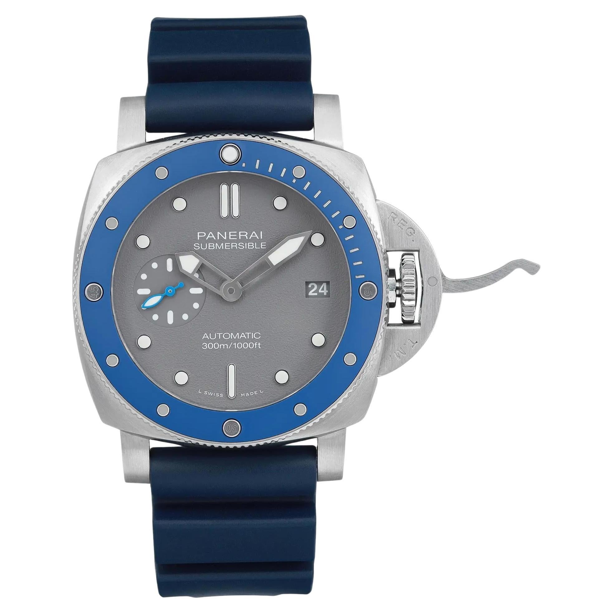 Panerai Luminor Submersible Gray Dial Men Automatic Watch PAM00959 For ...