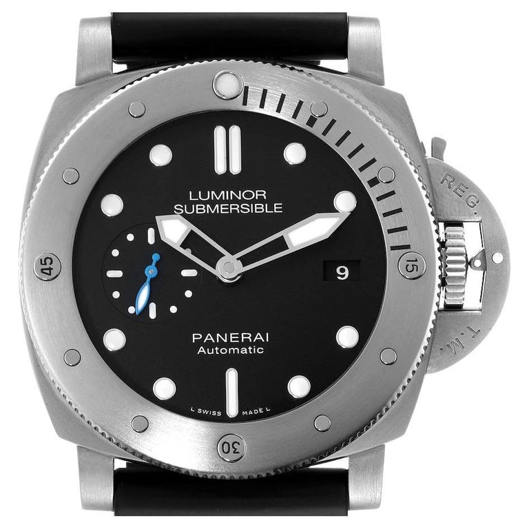 Panerai Luminor Submersible 47 3 Days Automatic Titanium Mens Watch ...