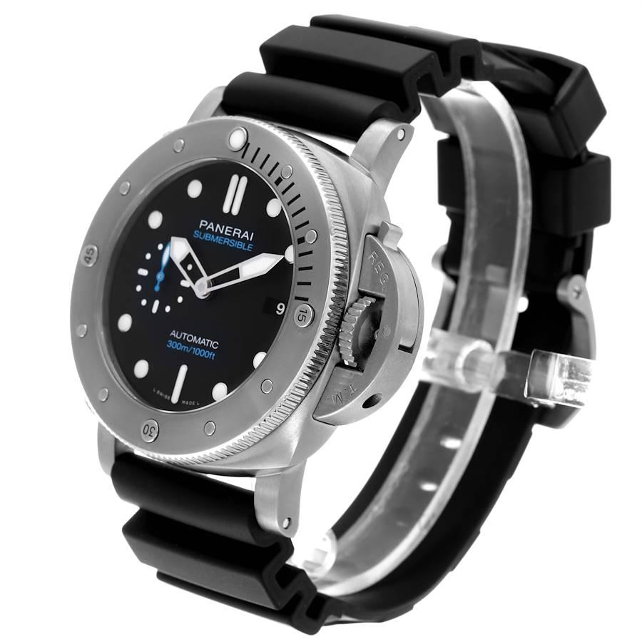 Panerai Luminor Submersible 47 3 Days Titanium Mens Watch PAM01305 Box ...