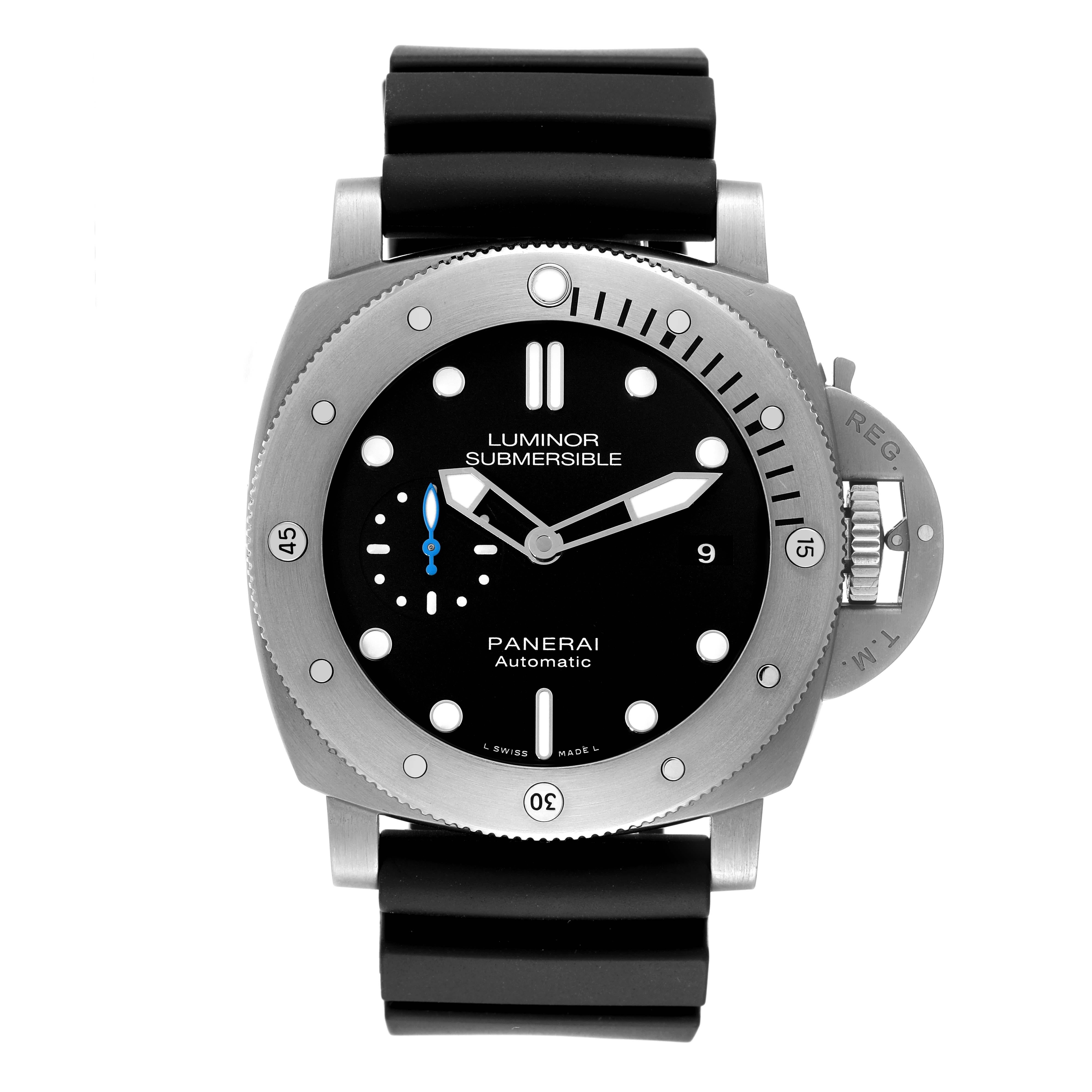 Panerai Luminor Submersible 47 3 Days Titanium Mens Watch PAM01305 at ...