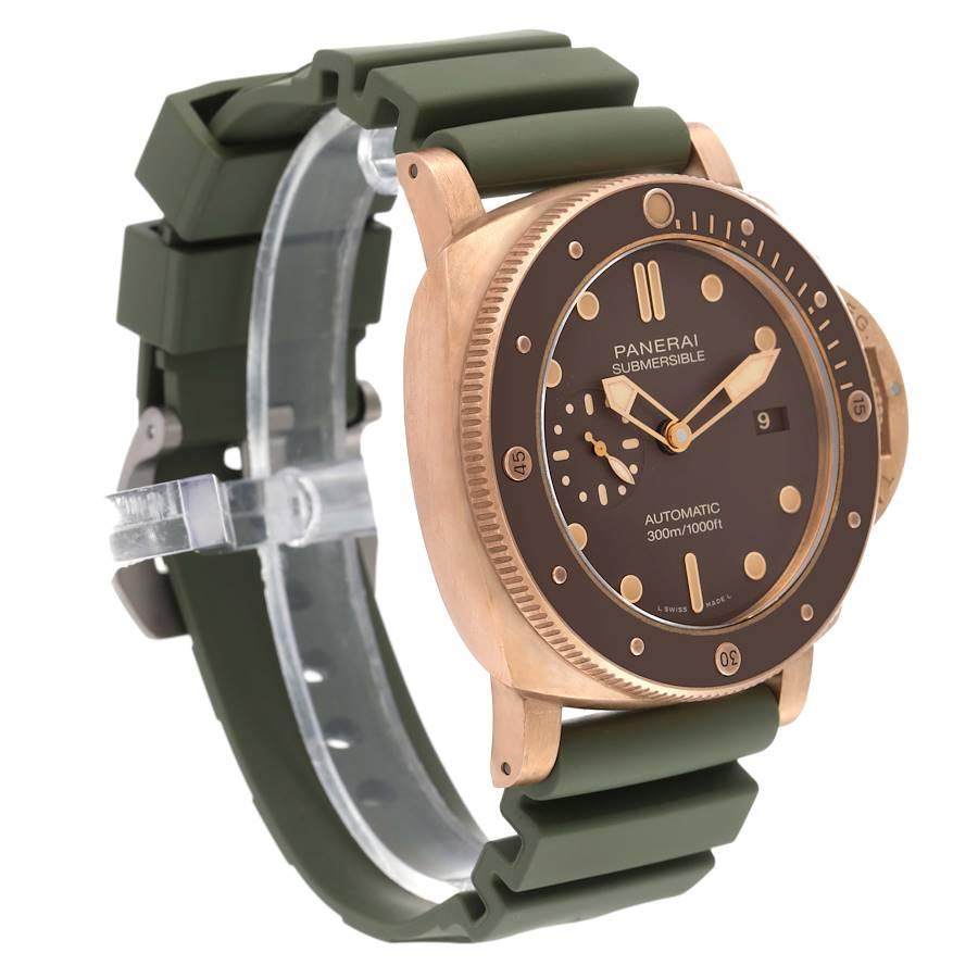 Panerai Luminor Submersible 47mm Bronze Mens Watch PAM00968 Box Papers ...
