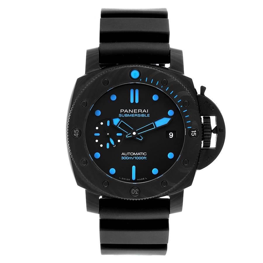 Panerai Luminor Submersible Carbotech Mens Watch PAM00960 Box Card For ...