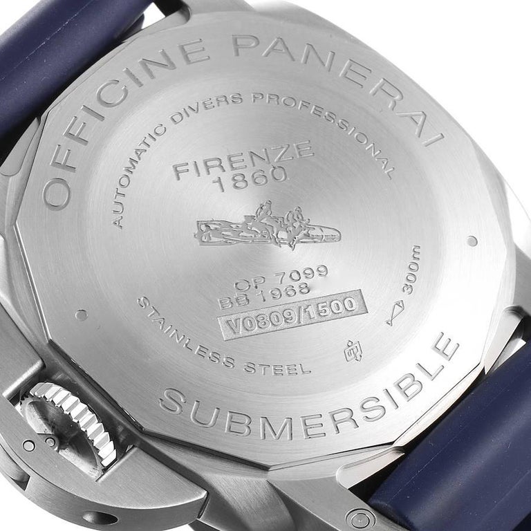 Panerai Luminor Submersible Grey Dial Steel Mens Watch PAM00959 Box ...