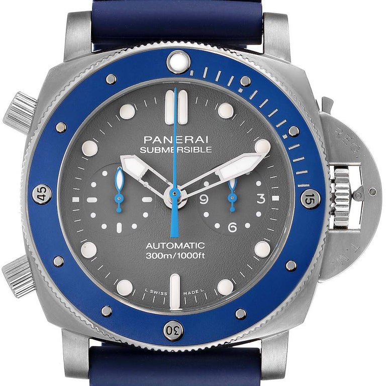 Panerai Luminor Submersible Guillaume Nery Titanium Watch PAM00982 Box ...