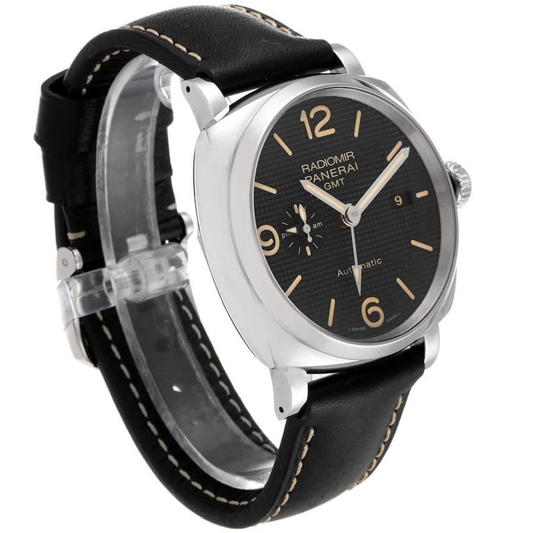 Panerai Radiomir 1940 Black Dial Steel Mens Watch PAM00627 Unworn For ...
