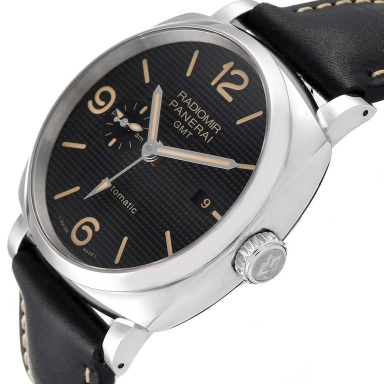 Panerai Radiomir 1940 Black Dial Steel Mens Watch PAM00627 Unworn For ...