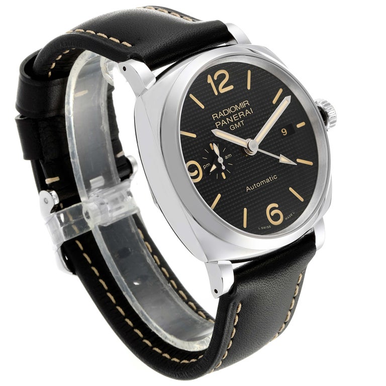 Panerai Radiomir 1940 Black Dial Steel Mens Watch PAM00627 For Sale at ...