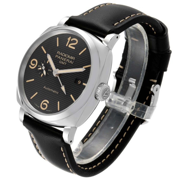 Panerai Radiomir 1940 Black Dial Steel Mens Watch PAM00627 For Sale at ...