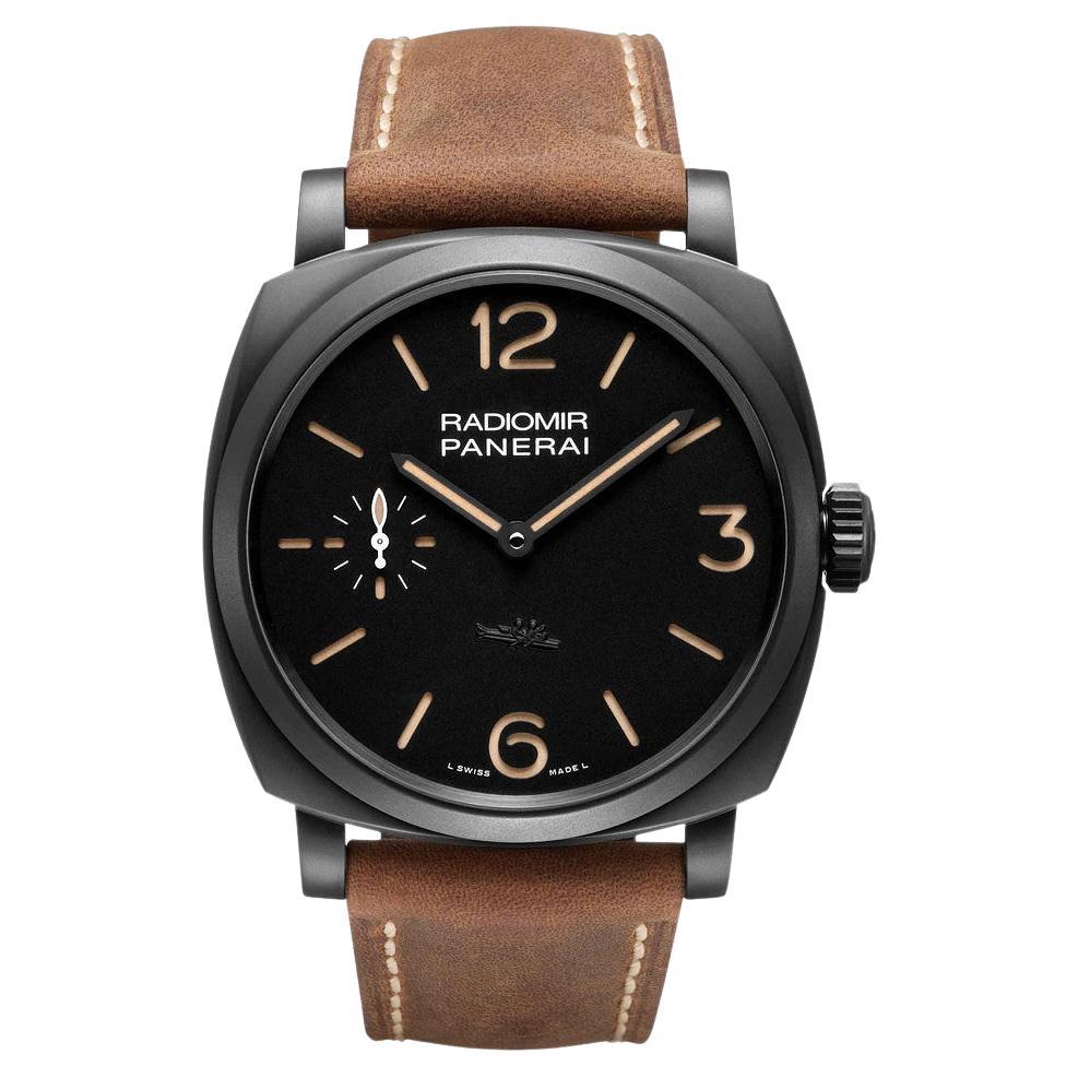 Panerai Platinum Radiomir PAM 373 Wristwatch at 1stDibs
