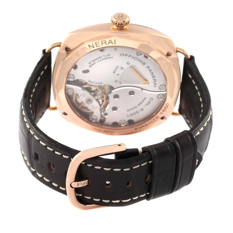 Panerai Radiomir 3 Days 1940 GMT 18k Rose Gold Mens Watch PAM00421 For ...
