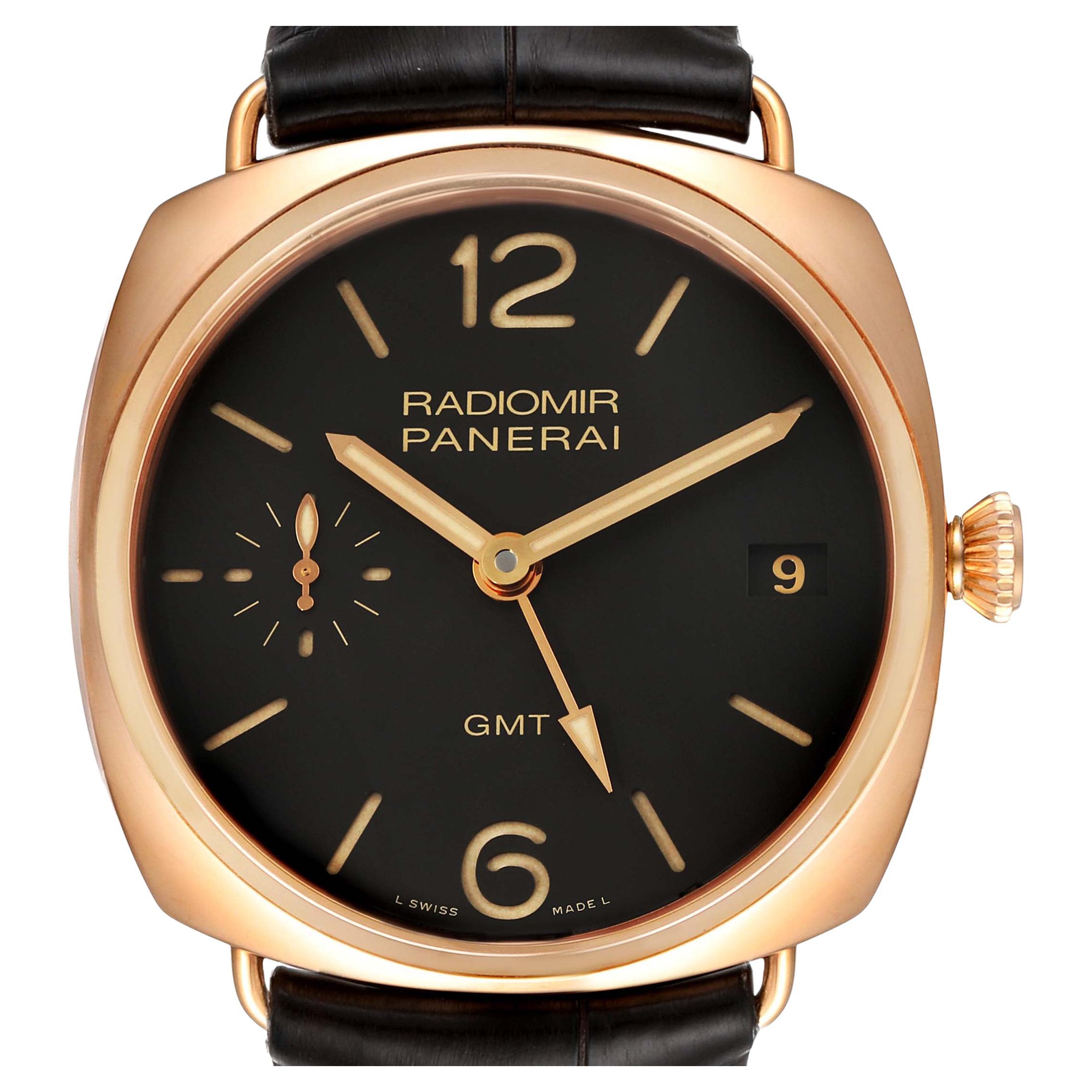 Radiomir Panerai Rose Gold Oro Rosso Mechanical Wristwatch Ref PAM00336 ...