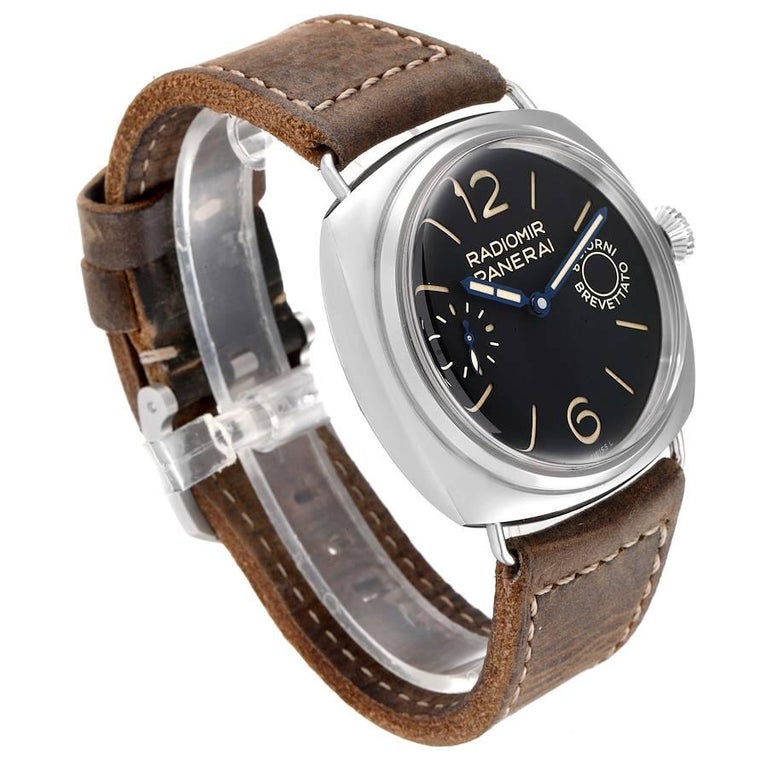 Panerai Radiomir 8 Days Otto Giorni Steel Mens Watch PAM00992 Box Card ...