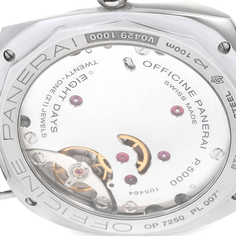 Panerai Radiomir 8 Days Otto Giorni Steel Mens Watch PAM00992 Box Card ...