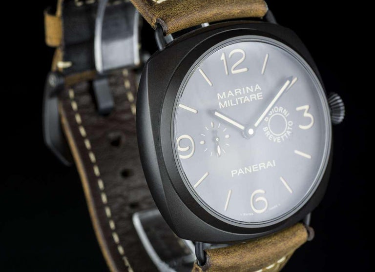 Panerai Radiomir Marina Militare Composite Brown Dial PAM00339 Manual ...