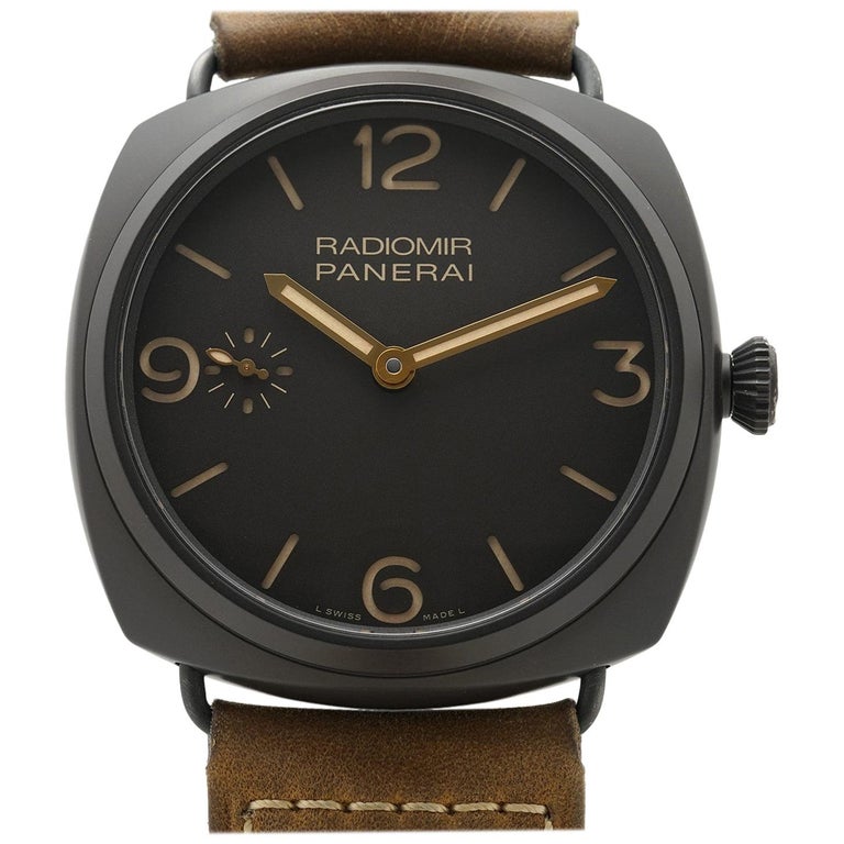 Panerai Radiomir PAM00504, Black Dial, Certified and Warranty at 1stDibs
