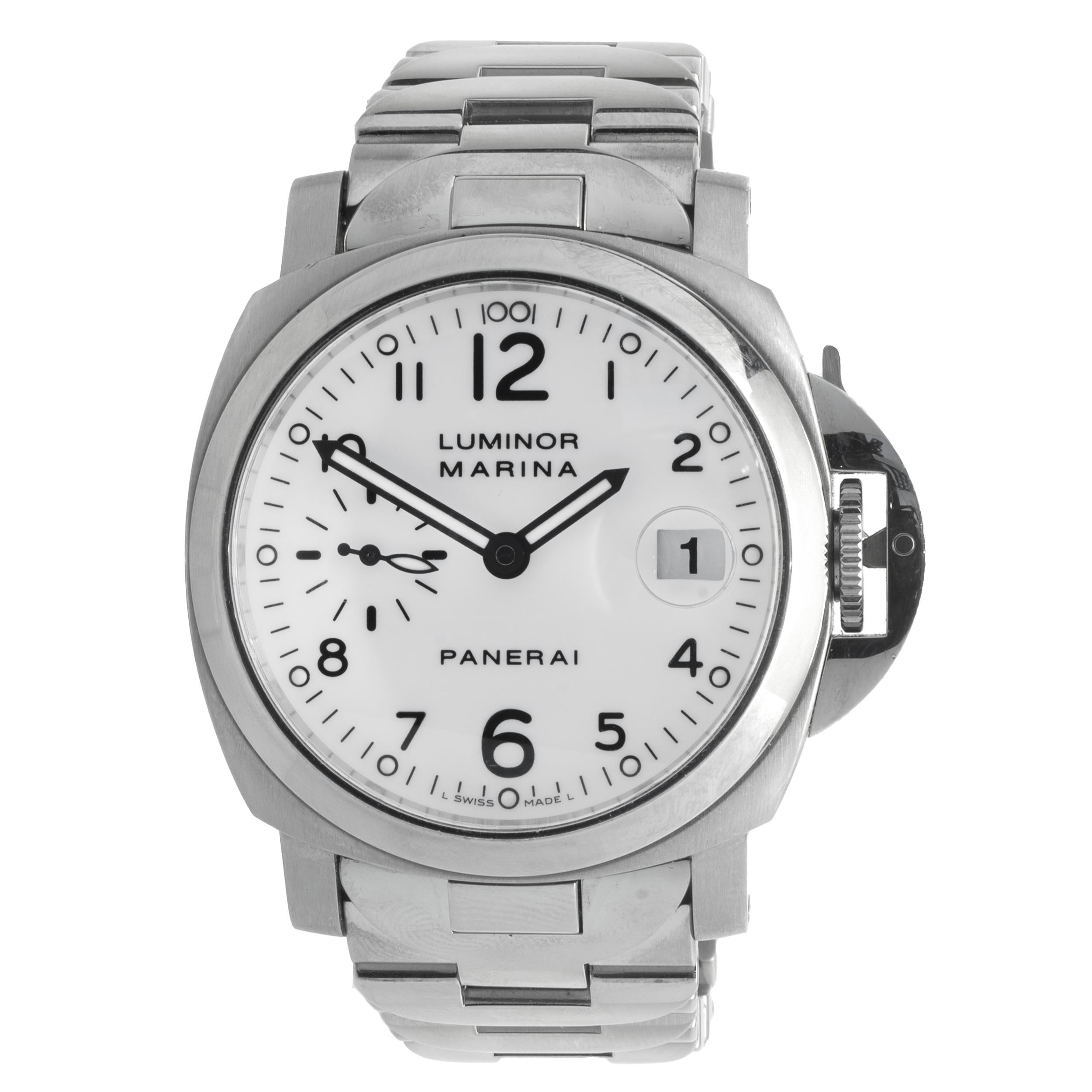 Panerai Stainless Steel Luminor Daylight Chronograph Wristwatch PAM 250 ...