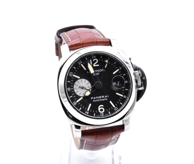 Panerai Stainless Steel PAM 88 GMT at 1stDibs