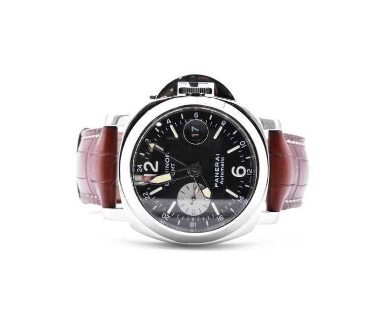 Panerai Stainless Steel PAM 88 GMT at 1stDibs