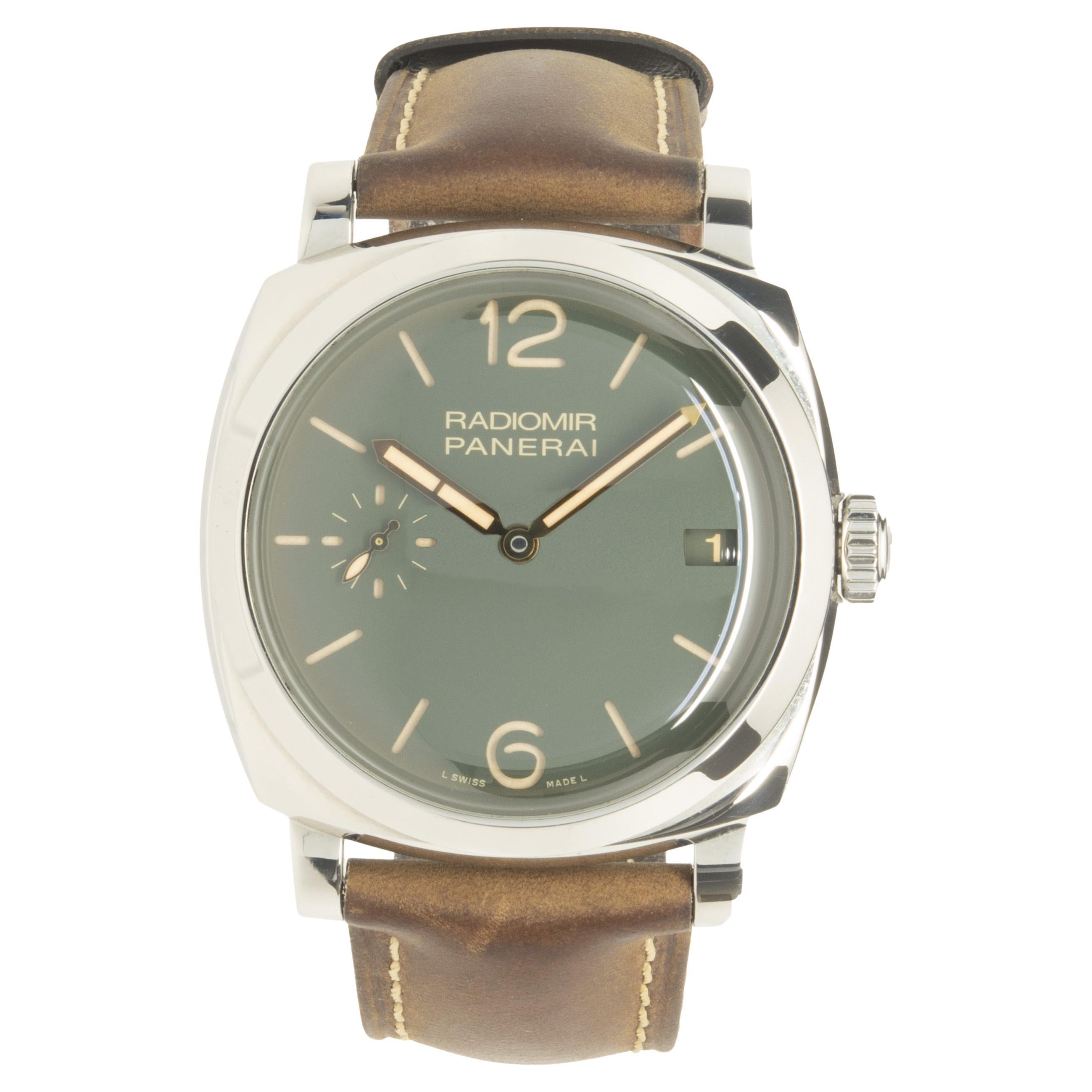 Panerai Stainless Steel Radiomir 1940 3 Days For Sale at 1stDibs